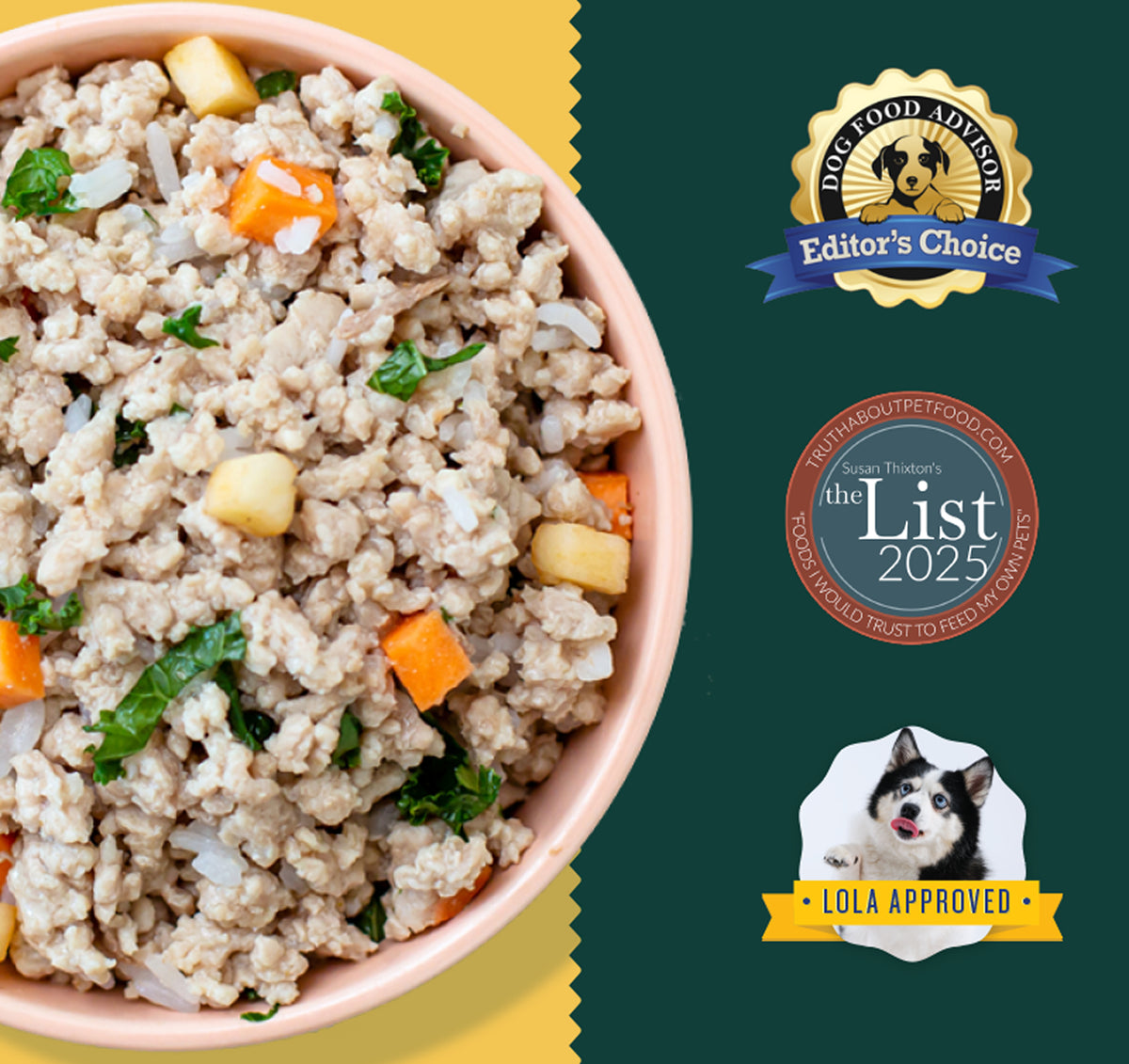 Chicka Chicka Bow Wow | Fresh, Real Chicken Dog Food | A Pup Above